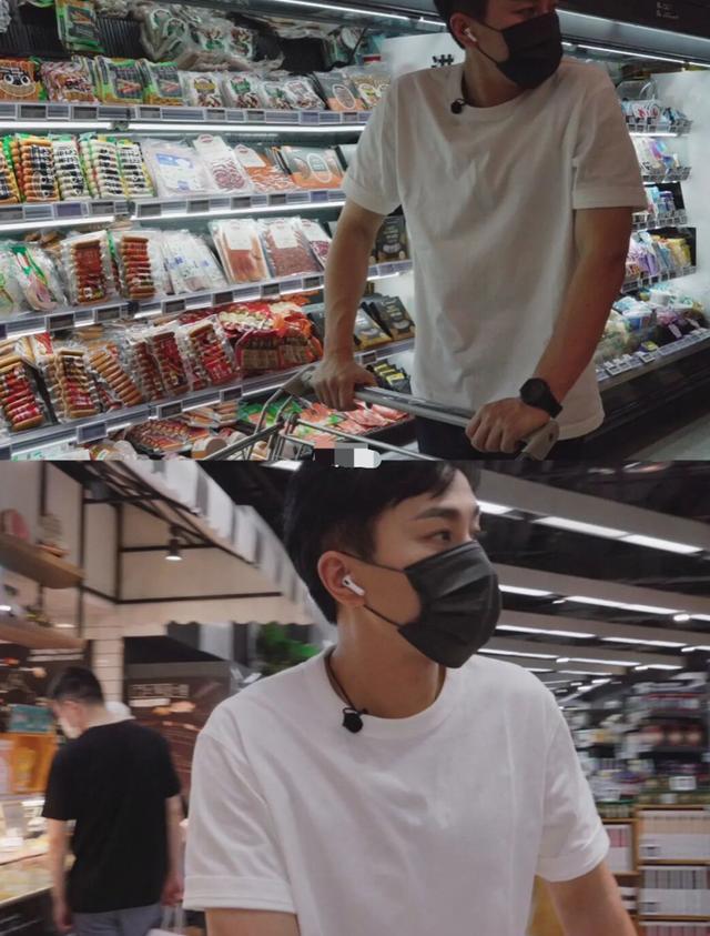 Hawick Lau dressed up and went to the supermarket!Arms are all strong ...