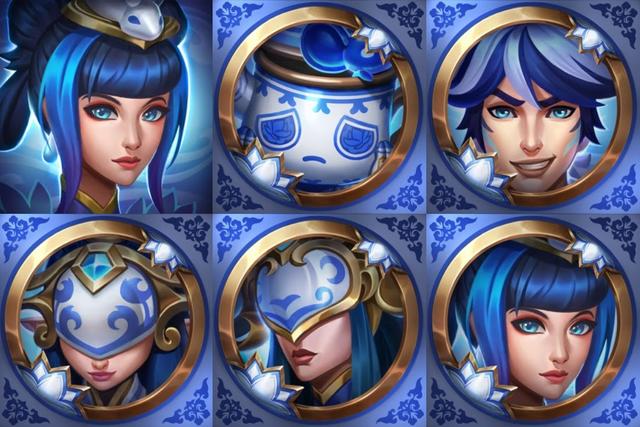 LOL Chinese style skin leaked ahead of time!With blue and white ...