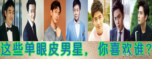Among these male stars with single eyelids and small eyes, who do you ...