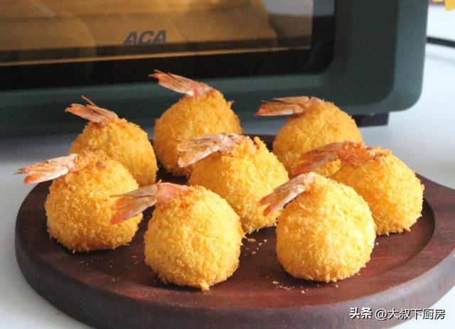 What to eat at home?Uncle teaches you anchovy shrimp balls, crispy ...