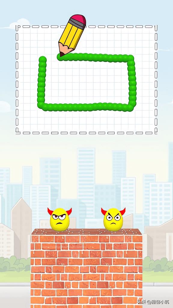 Draw a weapon and smash eggs to pass the level? Drawing puzzle mobile ...