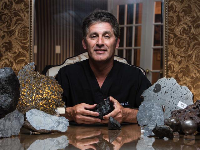 Meteorite collector Jay Piatek and his black beauty Martian meteorite ...