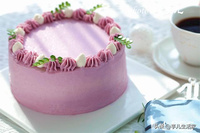 Only for lovers, taro paste Basque cake, triple taste buds, melts in ...