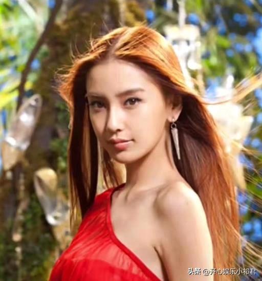 Angelababy's early advertising images were exposed, as beautiful as an ...