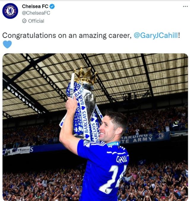 Cahill announced his retirement, Chelsea thanked him for his ...
