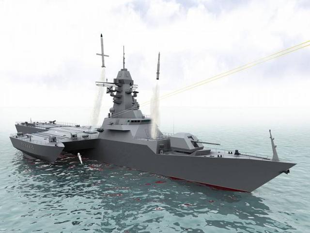 Russian Rusich-1 trimaran patrol ship - iNEWS