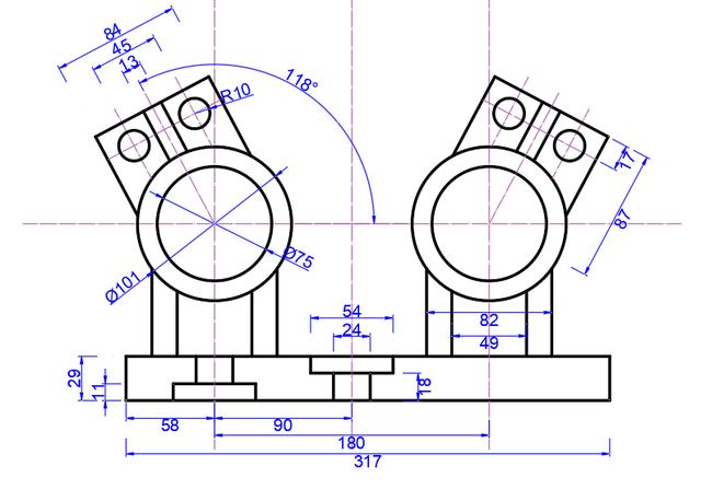 CAD Mirror Command Advanced Drawing Exercises - iNEWS