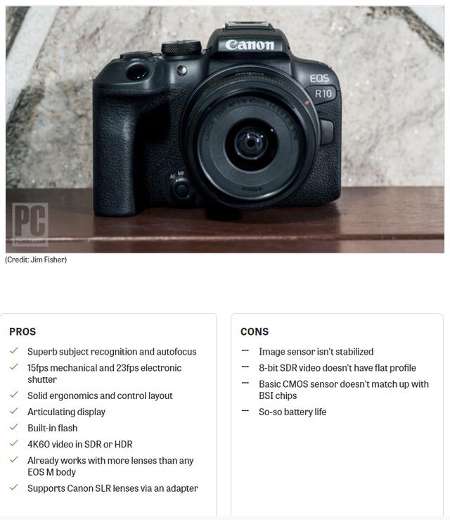 PCmag Canon EOS R10 review: The focus is great, the sensor is a little ...