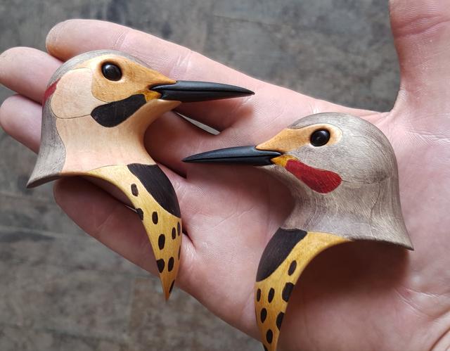 Super realistic bird body structure wood carving art - iNEWS