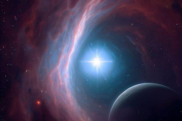 The largest void in the universe, with a diameter equivalent to ...