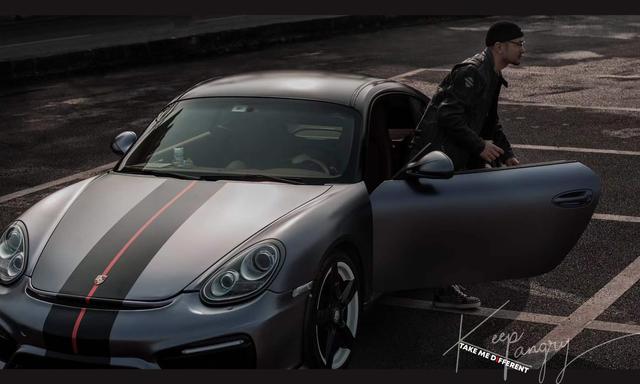 Porsche Cayman TMD tide brand color change film electro-optic titanium ...