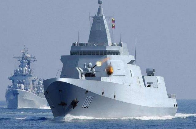 052DL modified version launched, the Navy's large anti-aircraft ship weaves "Skynet", its combat ...