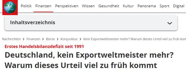 "Long time to see" Germany's first foreign trade deficit in 31 years ...