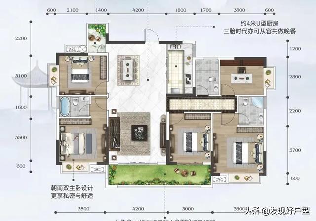 The most practical five-bedroom apartment of 162 square meters can be ...