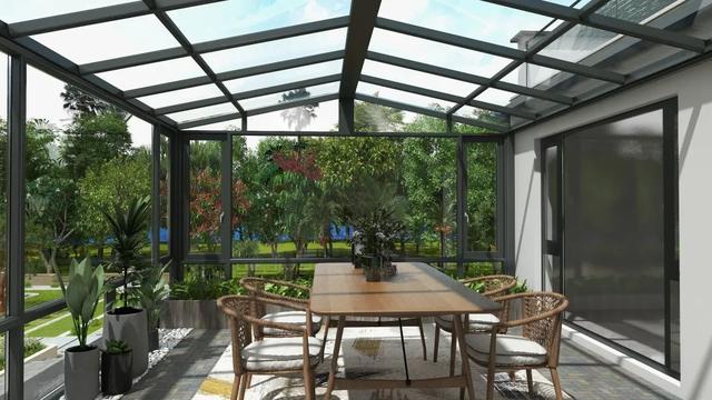 This sun room is so cleverly installed, the whole family is boasting ...