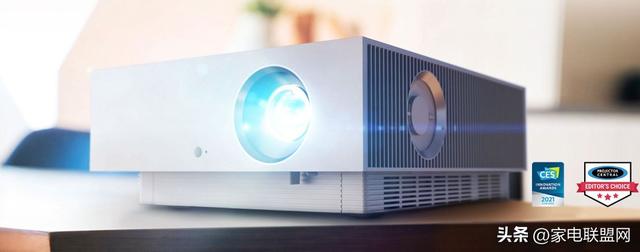 Home theater viewing artifact - LG AU810PW 4K two-color laser projector ...