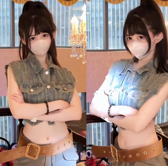 Internet celebrity Cai Luoli danced in a navel-baring dress, went into battle in a vacuum ...