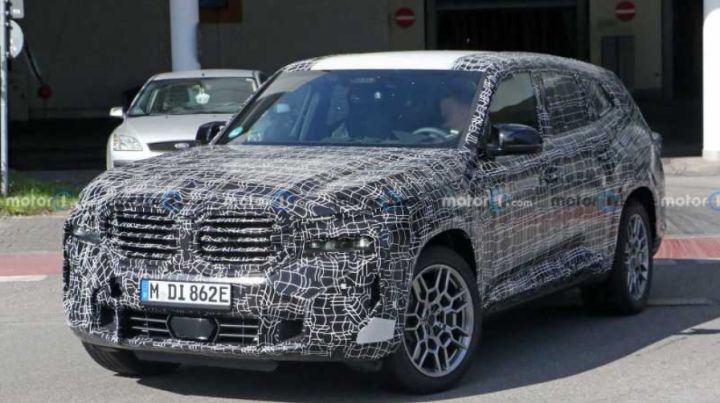 Flagship SUV!4.4T V8 with four-wheel drive, BMW XM spy photos exposed!or will be launched ...