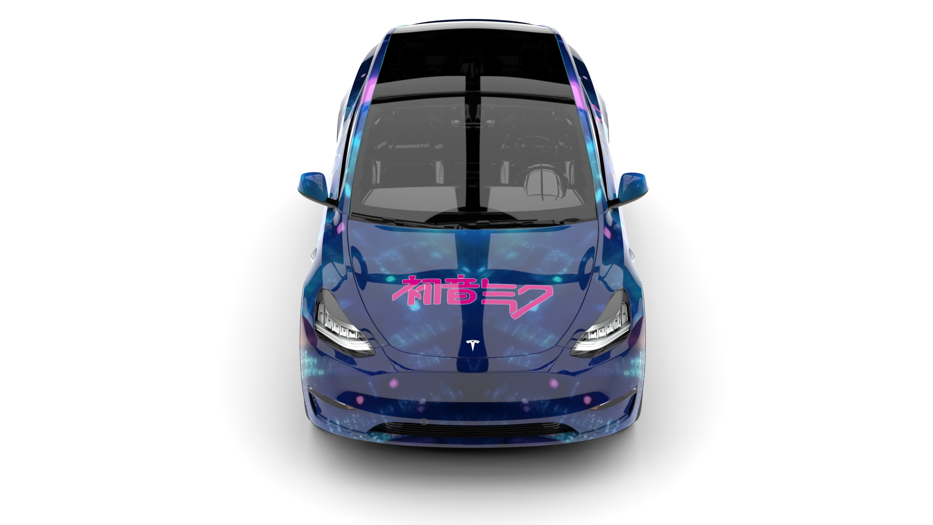 Hatsune Miku‍X Tesla modely color change film case - iNEWS