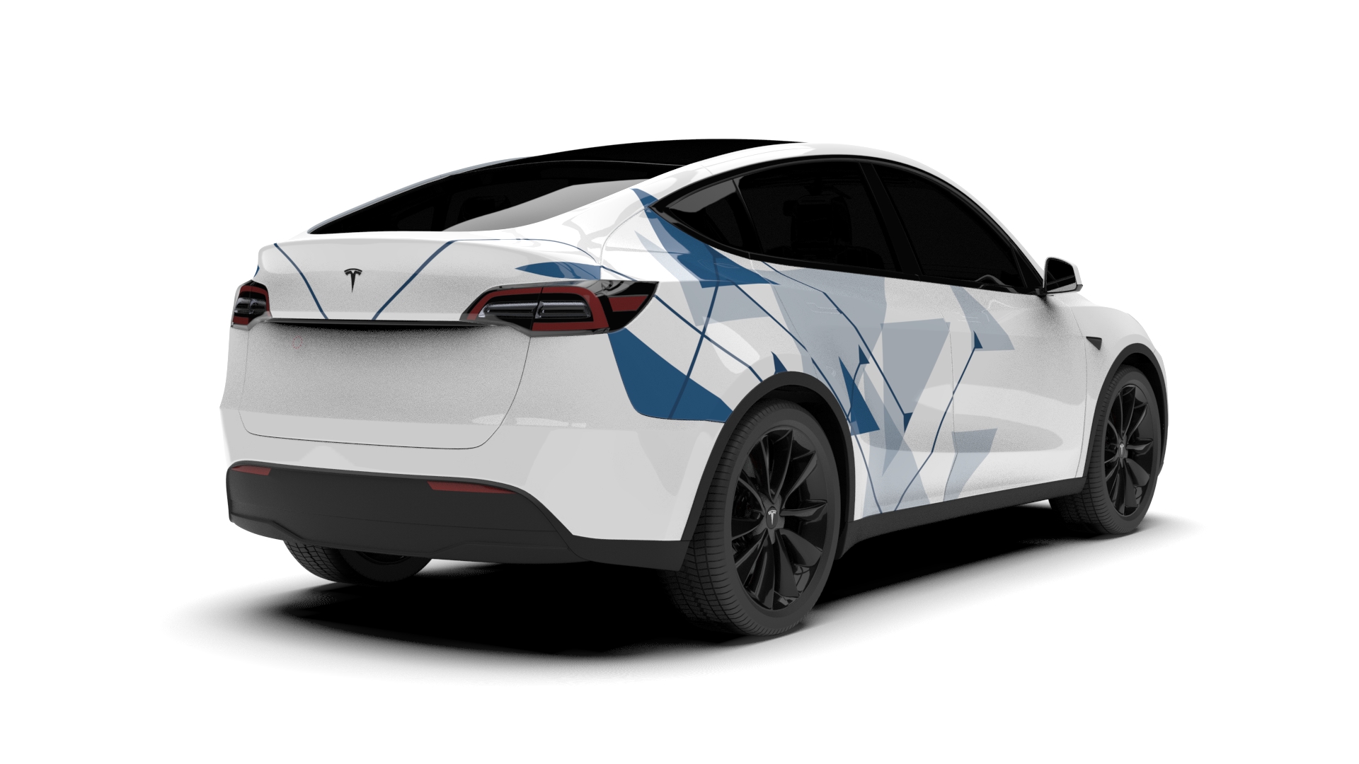 Tesla modely line graphic painting - iNEWS