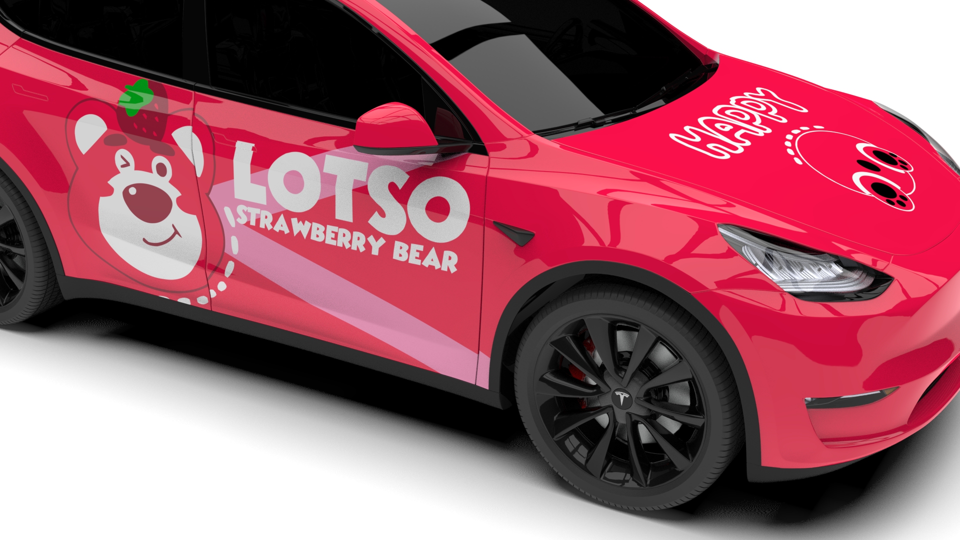 Strawberry Bear X Tesla modely - iNEWS