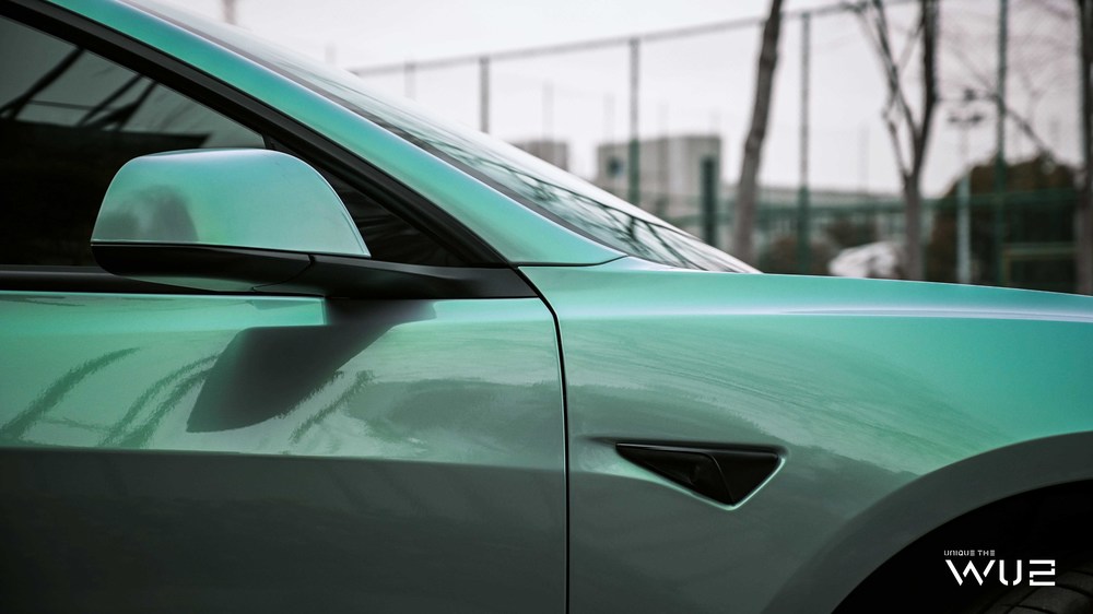 Tesla model 3 color change fantasy turquoise green - iNEWS