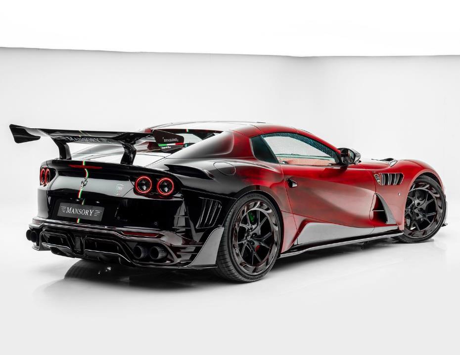 Red and black gradient!Mansory's custom Ferrari 812 breaks 100 in 2.8 ...