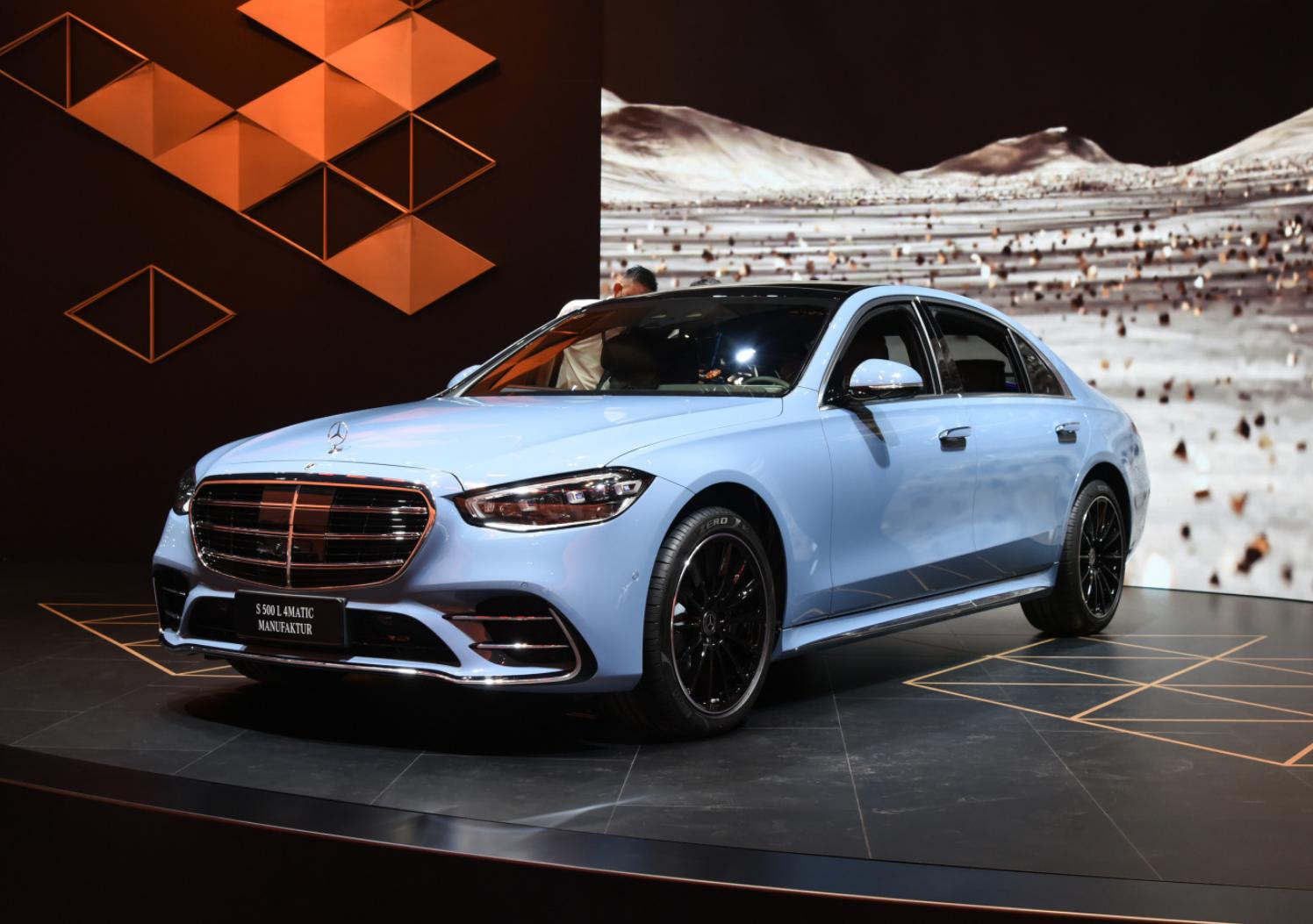 Auto show real shot Mercedes-Benz S 500 L customized version!What are ...