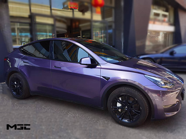 Model Y Metal Midnight Purple Color Change Tesla Retrofit Electric ...