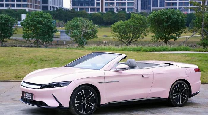 The most popular BYD, BYD Han EV convertible version, travel version ...