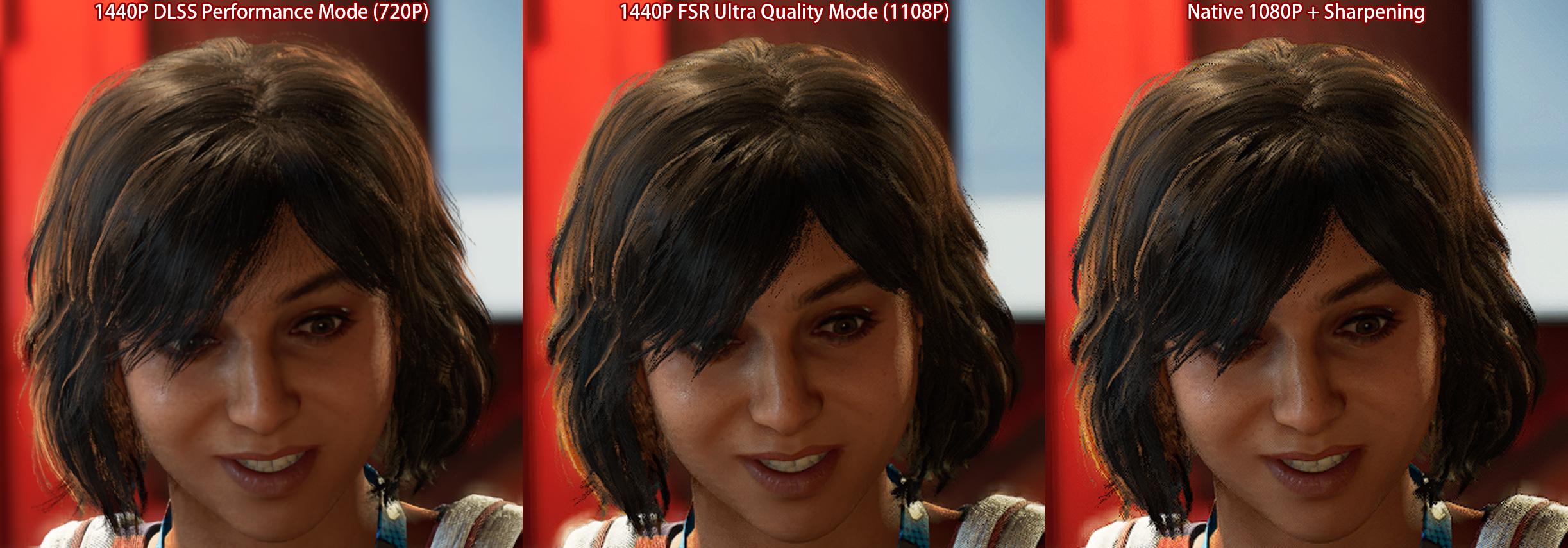 What happens when the DLSS performance mode is compared with the FSR ...