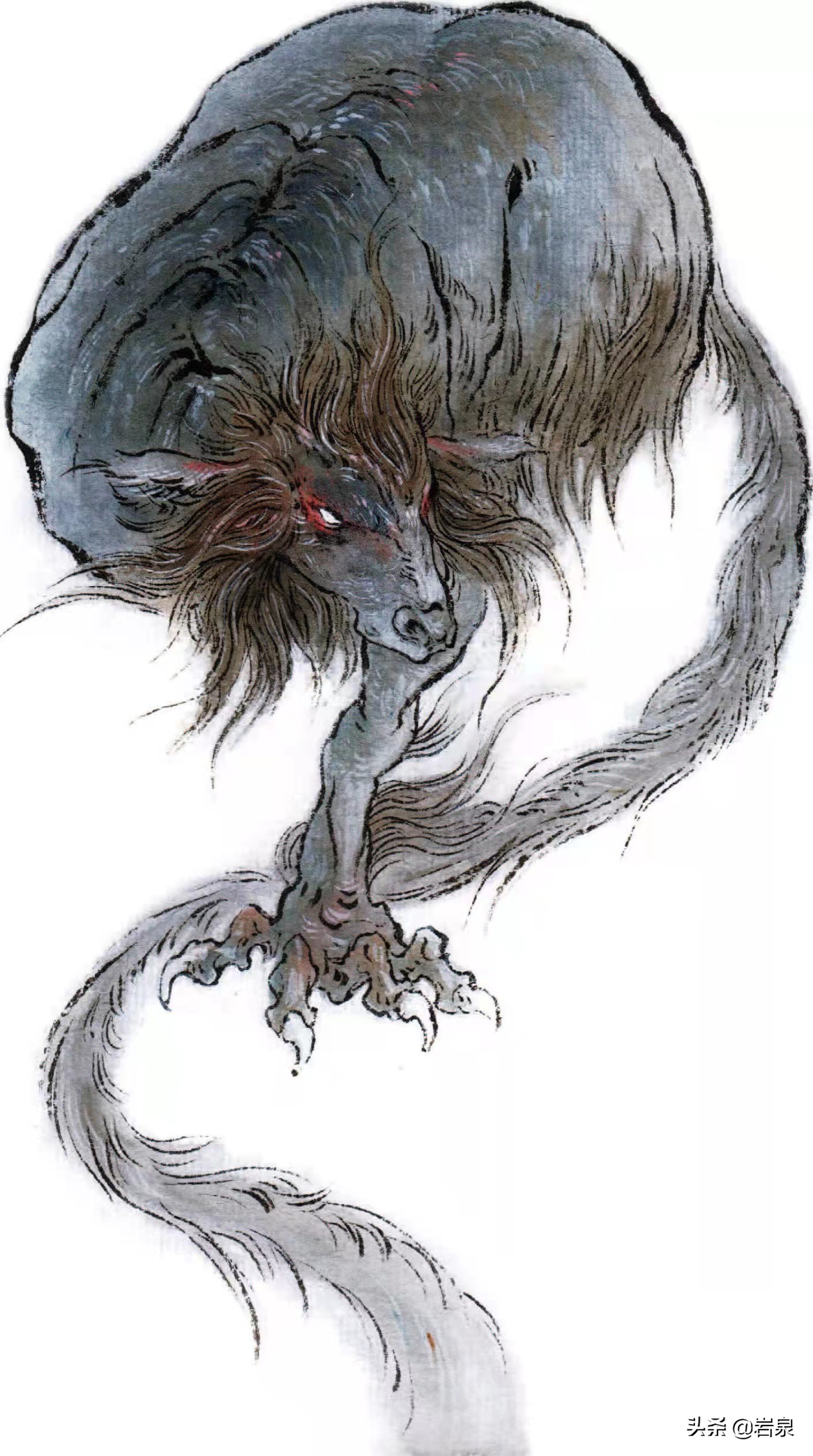 There is a beast on it, which looks like a cow, has a large body ...