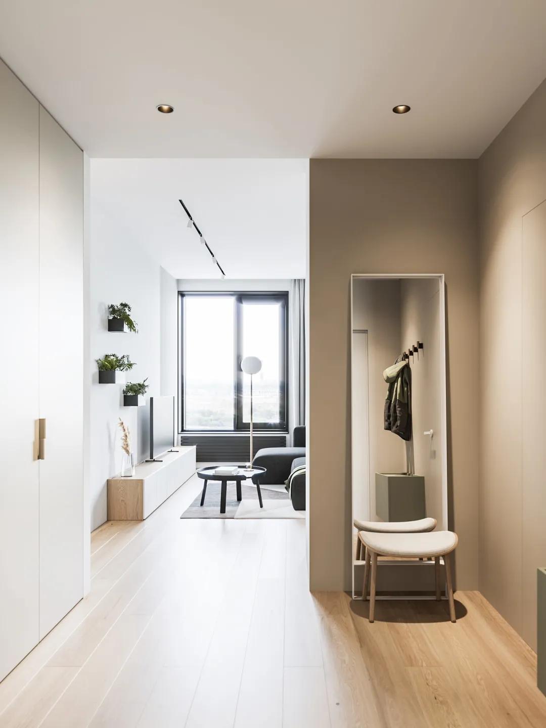 64 square meters of modern and simple style small apartment decoration ...