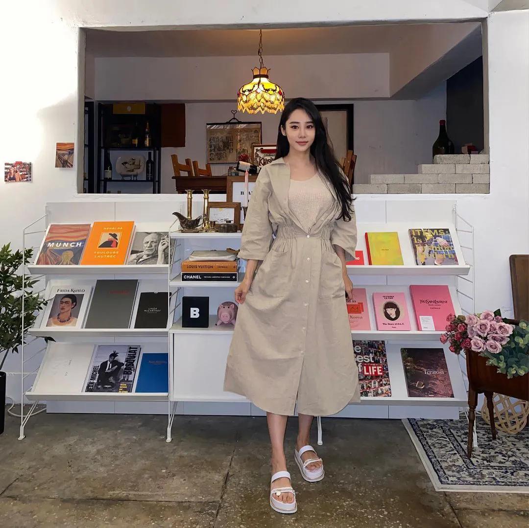 Korean beauty racing model Kang habin, fluttering like the wind returns ...