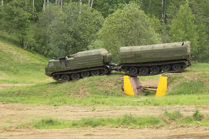 Russian dt-30 knight articulated, tracked all-terrain transport vehicle ...