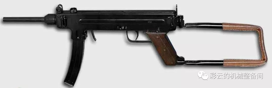 Submachine gun with "two shells" structure-Danish Madsen submachine gun ...