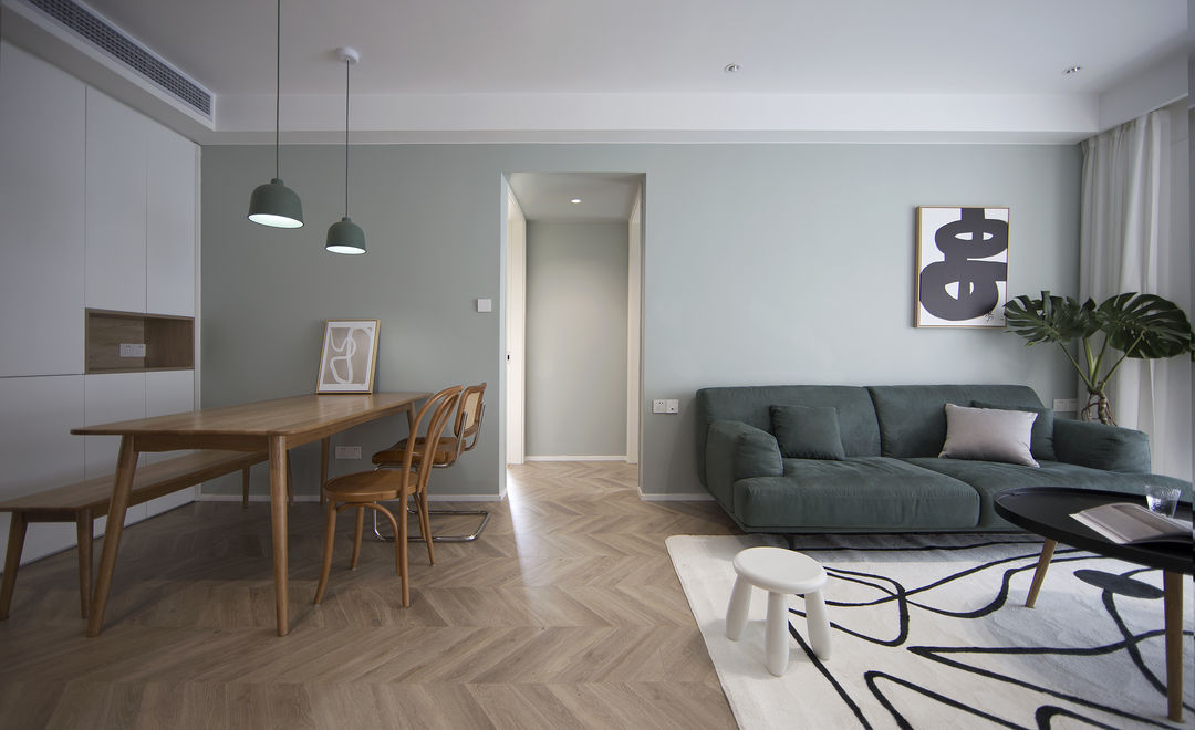 85 square meters three-bedroom residence, adhere to the design of three ...