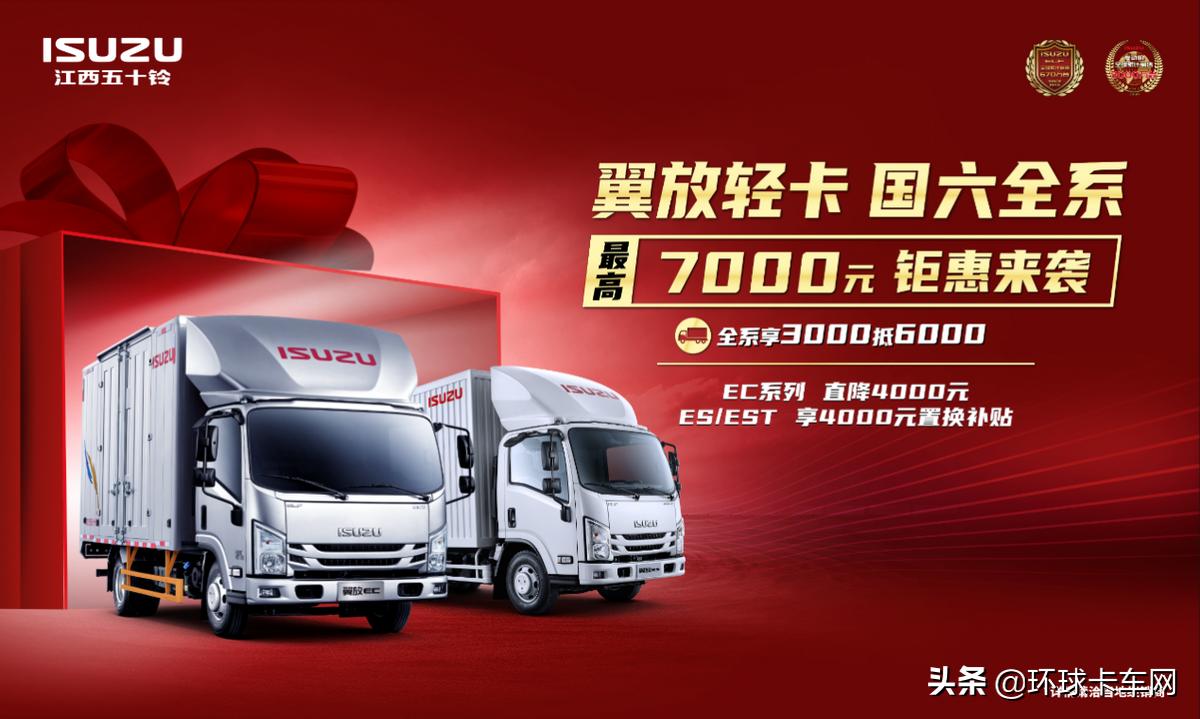 National Sixth Jiangxi Isuzu Wing-mounted Double-row Light Truck ...