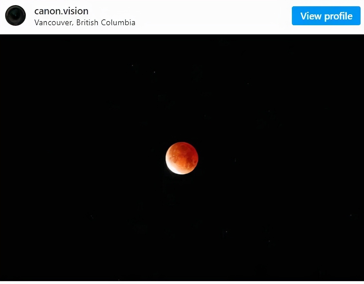 The blood moon seen in 600 has shocked the world, and Vancouver ...
