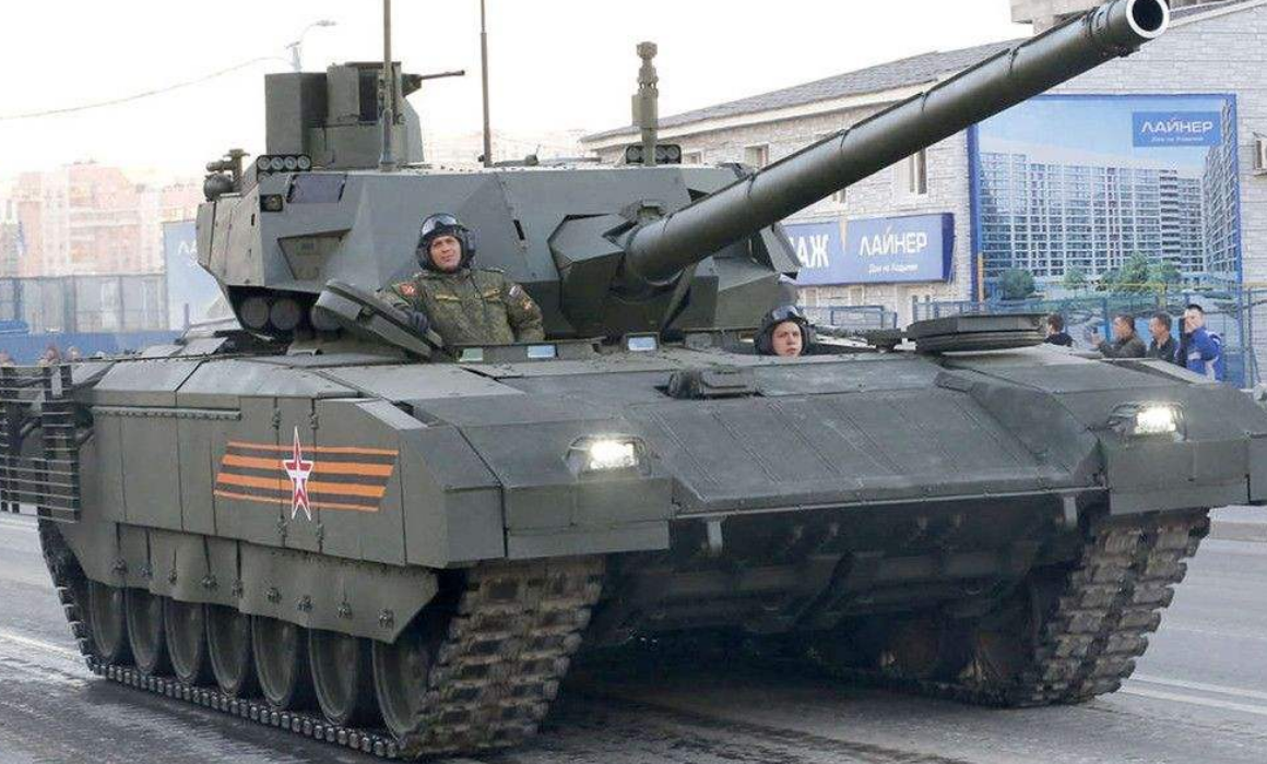 What is the gap between the T14 Amata and the 99A tank? The technology gap between the two is ...