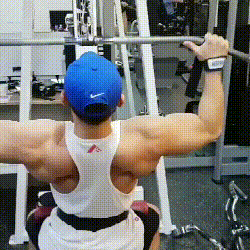 Train high pull down, choose 4 different grip distances to make your ...