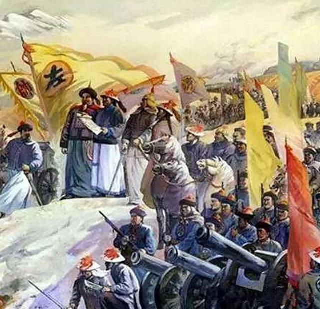 The Qing army successfully regained northern Xinjiang and was waiting ...