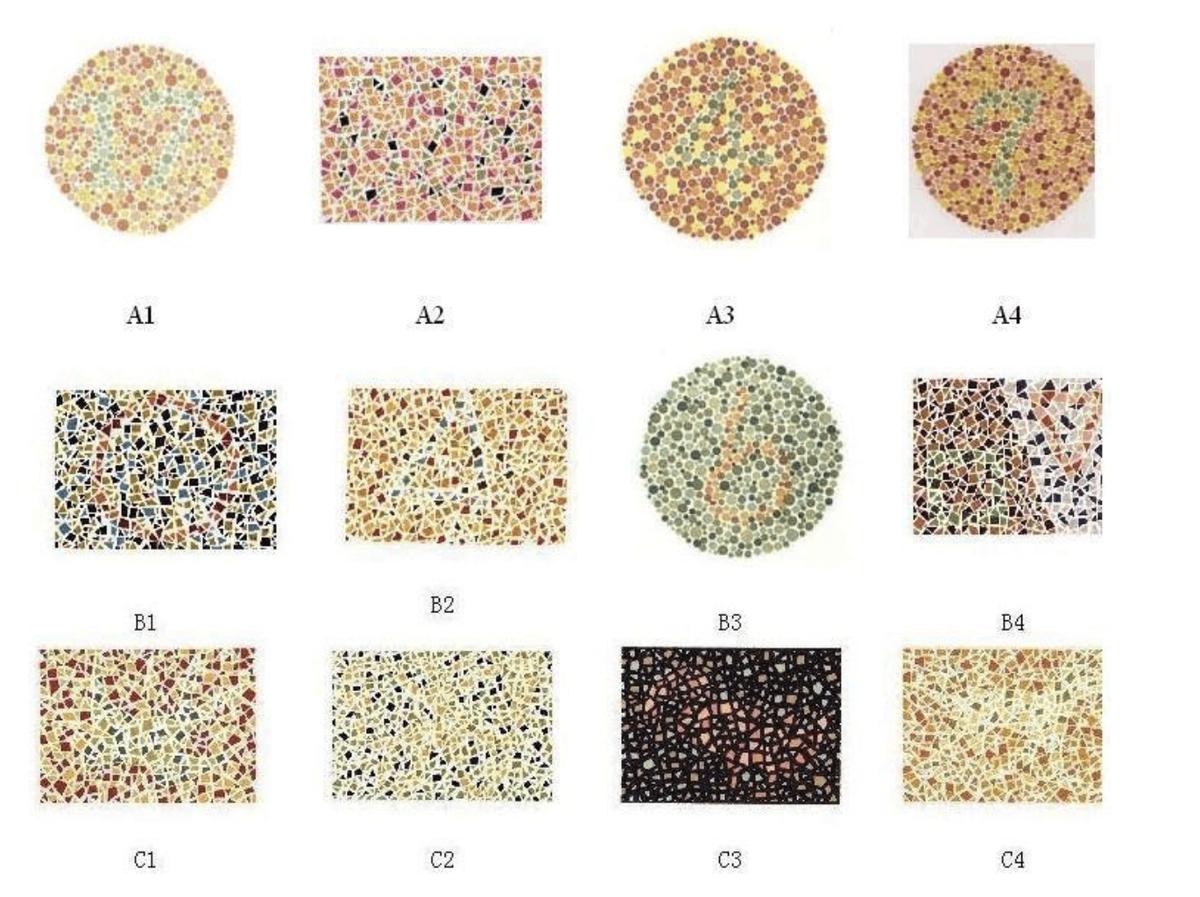 DMV color blindness test chart and answer, if you can't see more than 3 ...