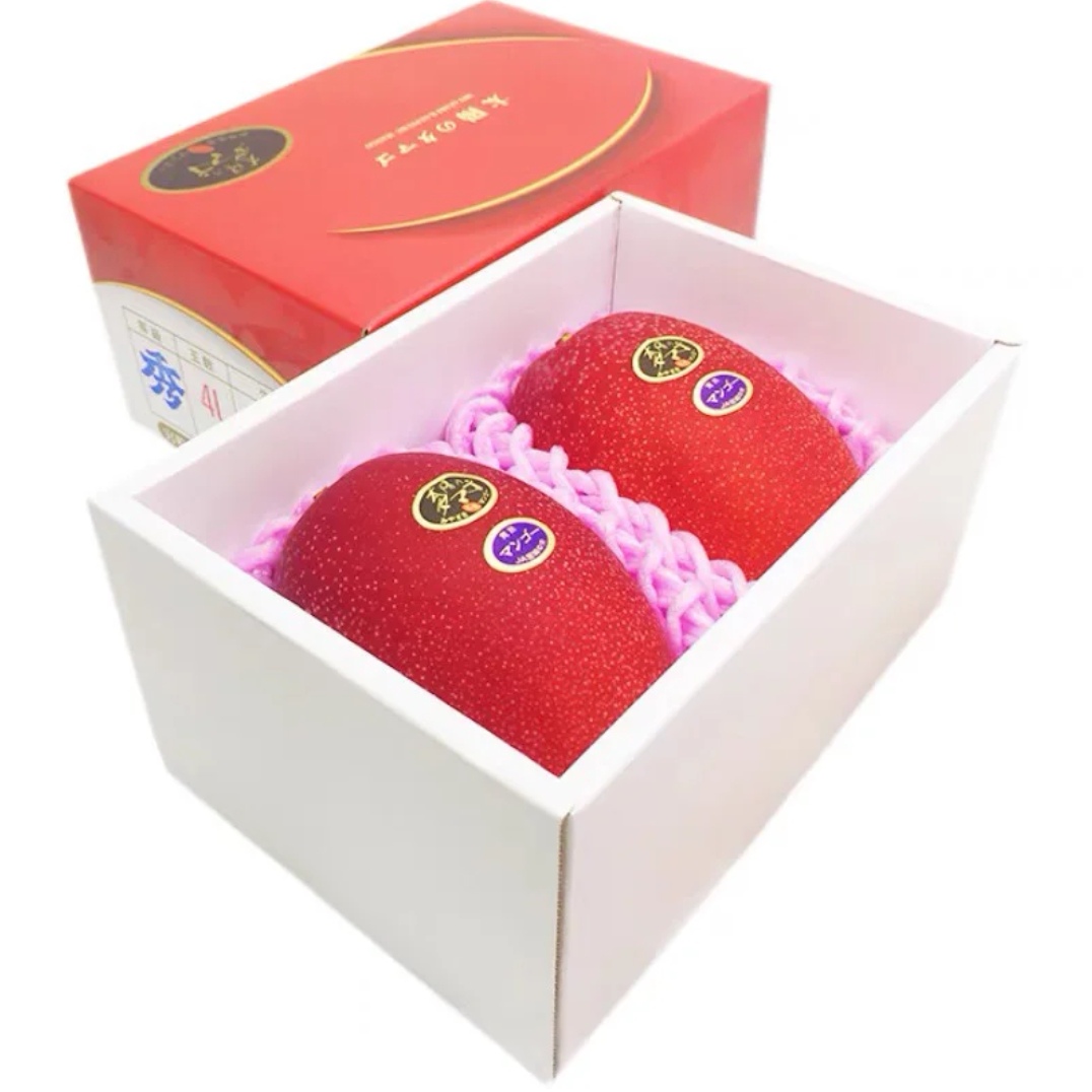 Two Japanese "son of the sun" mangoes sold for 12,000 yuan, Japanese ...