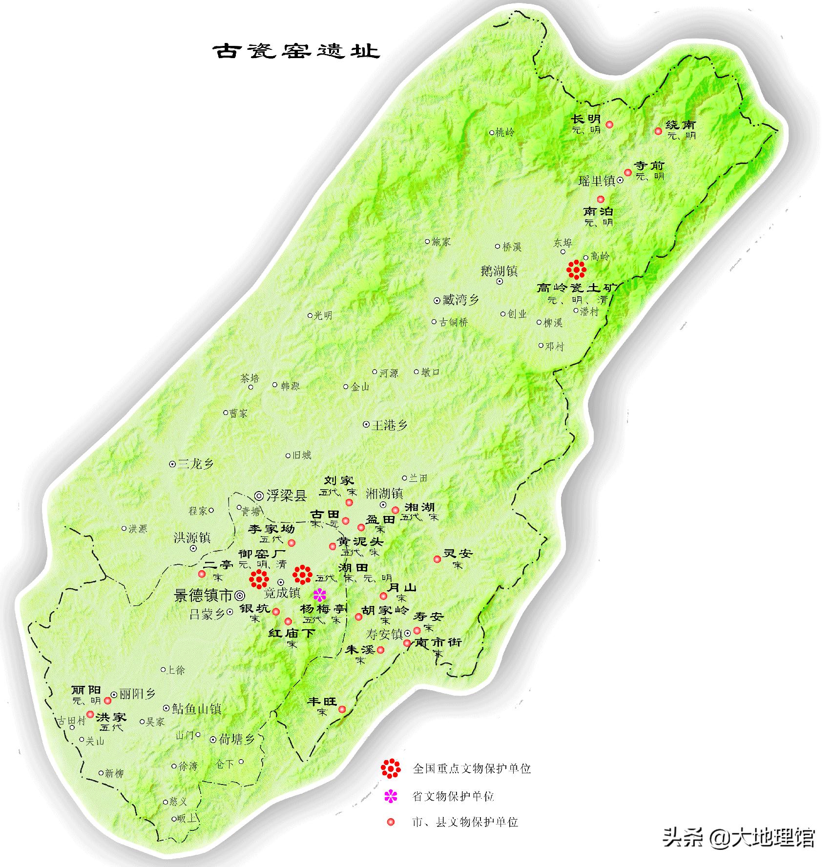 Jiangxi Porcelain Map: Besides Jingdezhen, how many "Porcelain Capitals ...