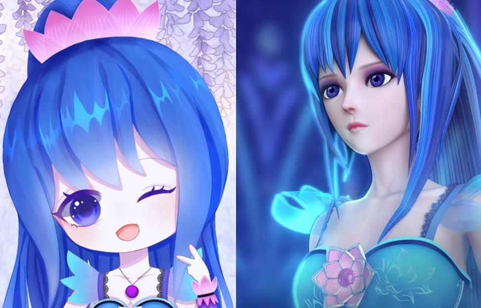 Ye Luoli: The new Q version portrait of Fairy Ye Luoli, the ice ...