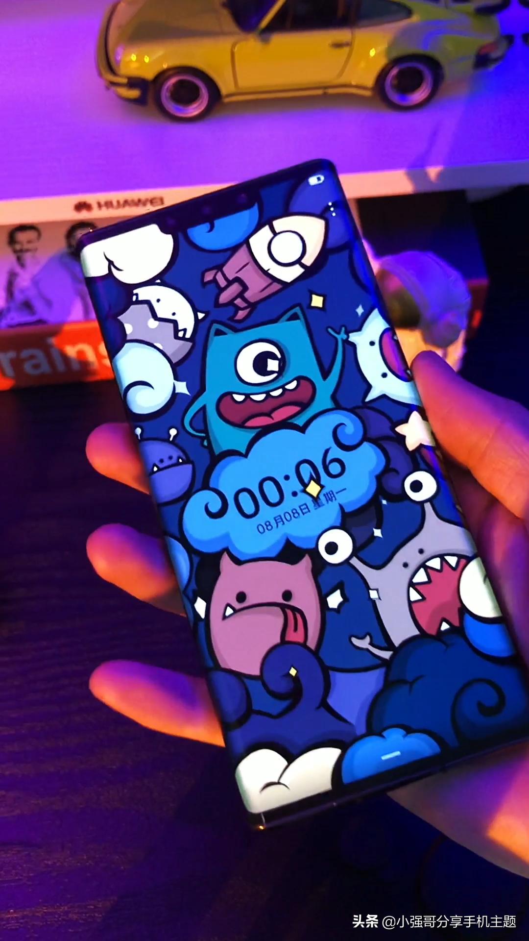 A Huawei theme that makes your phone alive: trendy graffiti monster ...