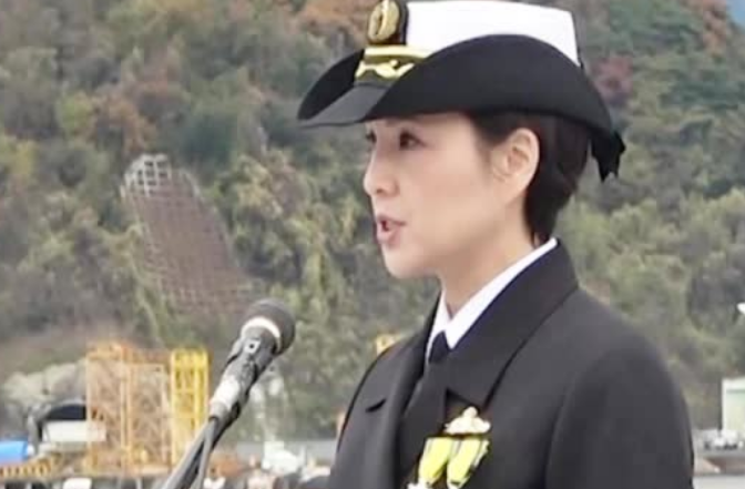 She is the first female captain in Japan. Although she is nearly half a ...