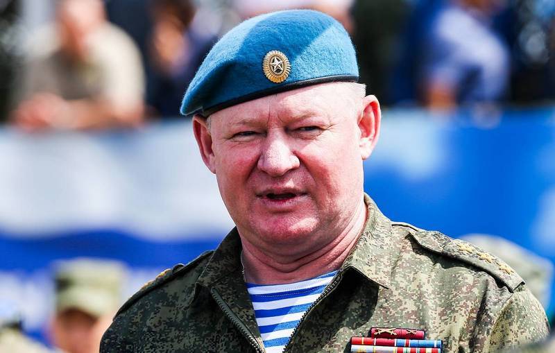The commander of the Russian Airborne Army, the rank of general, his ...