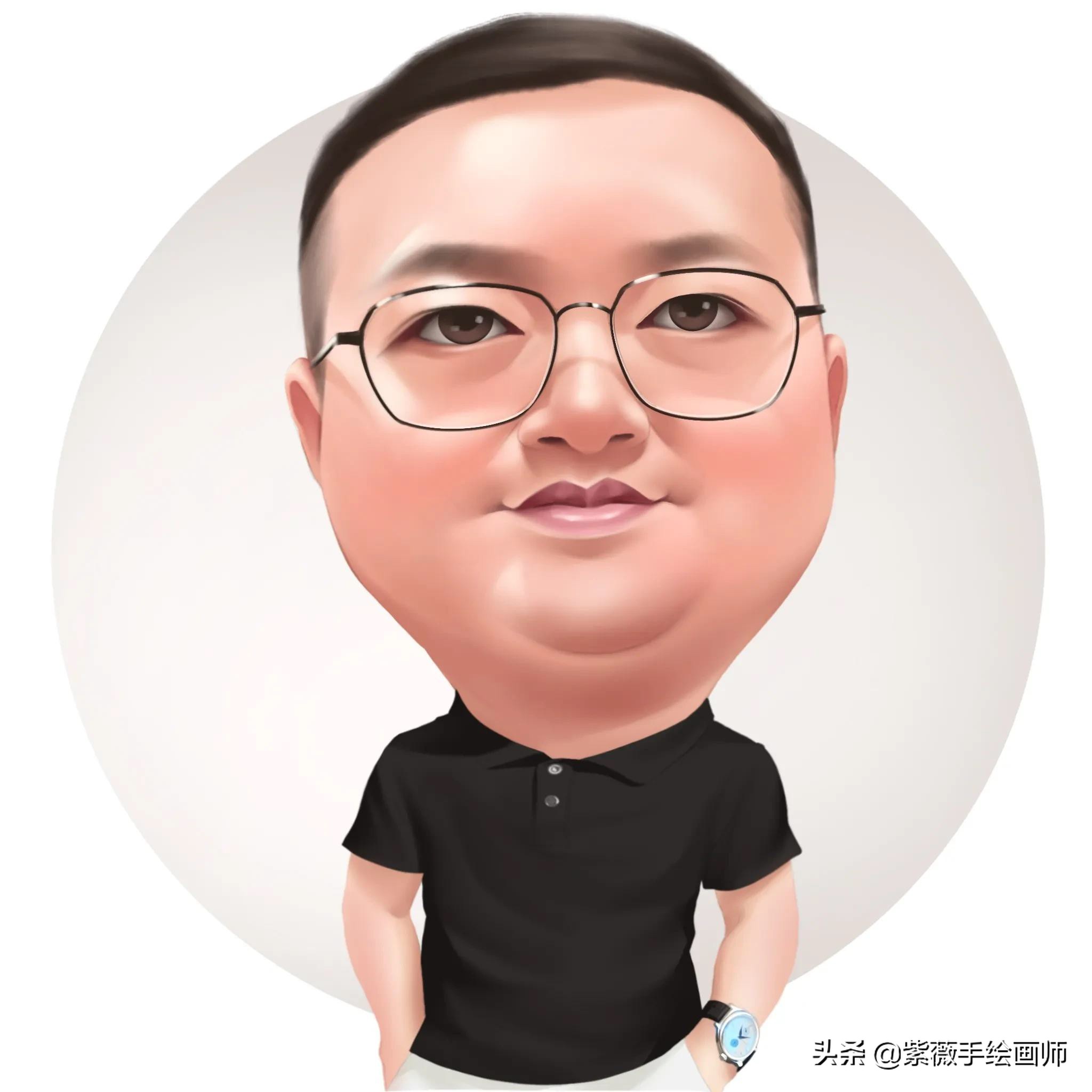 Change your avatar. Middle-aged man hand-painted 3D comic avatar mature ...
